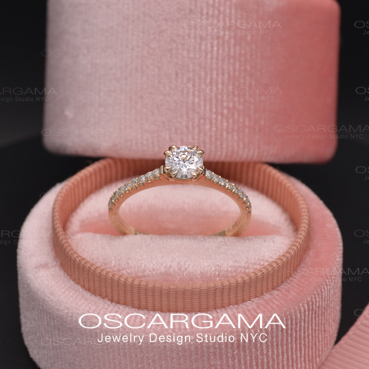 Lite 0.5ct Solitaire Diamond Engagement Ring in 14k, 18k or Plat