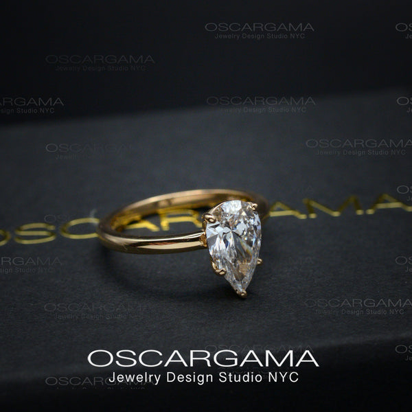 Classic Solitaire Diamond Pear Shape