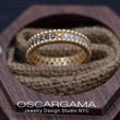Double sided fashion wedding band | Brides band