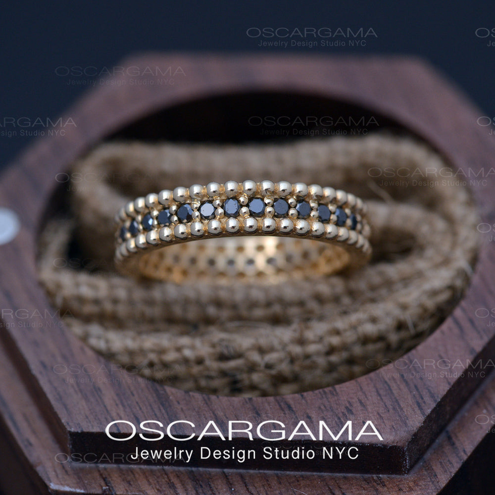 Double sided fashion wedding band | Brides band
