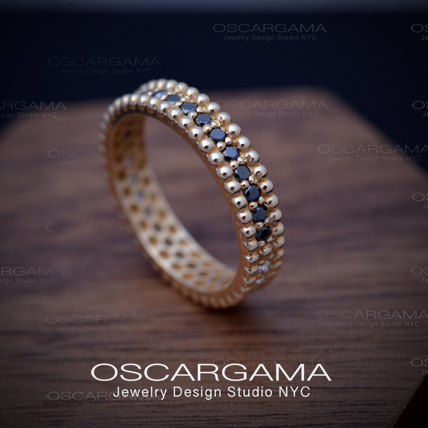 Double sided fashion wedding band | Brides band